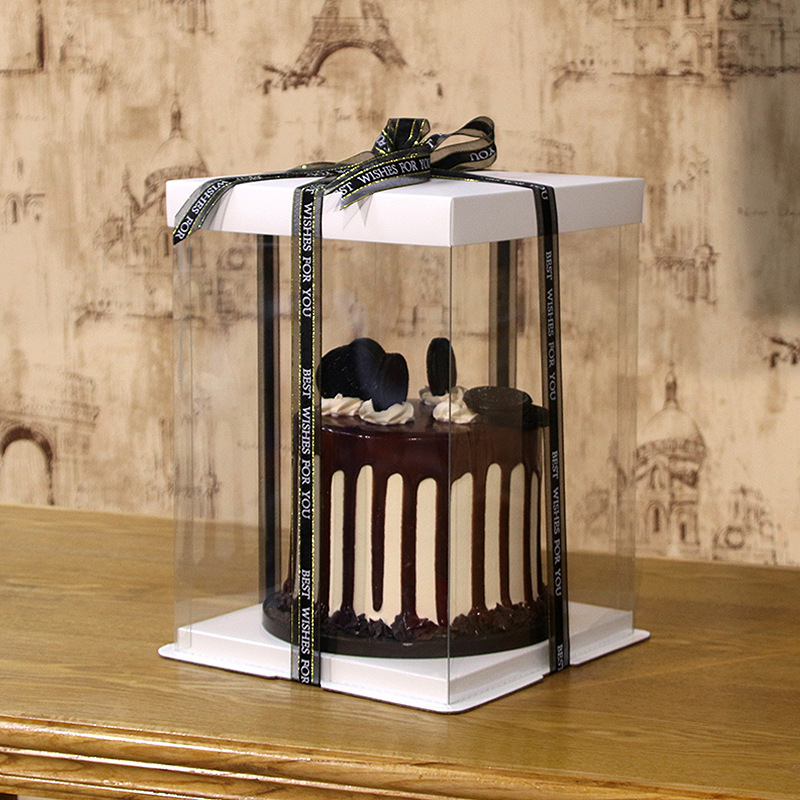 Eco-friendly birthday cake packaging pastry box