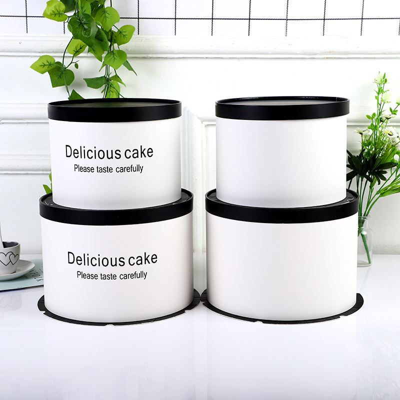 Round transparent cake box