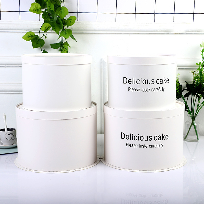 Round transparent cake box